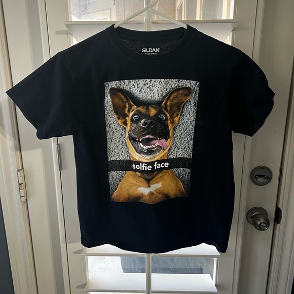 Gildan | Shirts & Tops | Selfie Dog Face Tee For Kids | Poshmark